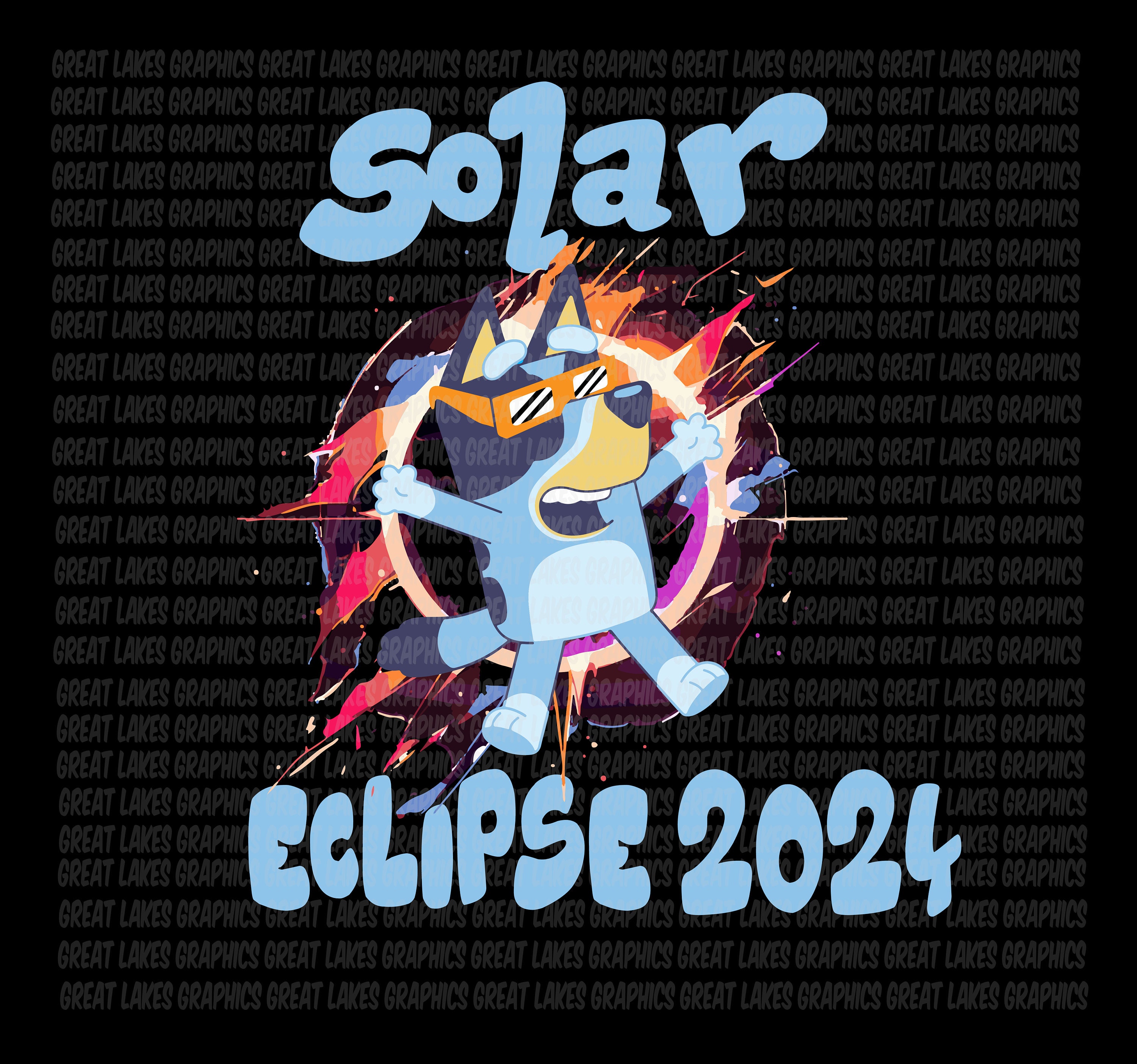 Bluey Solar Eclipse Logo Digital File for T Shirt Printing and Cutting ...