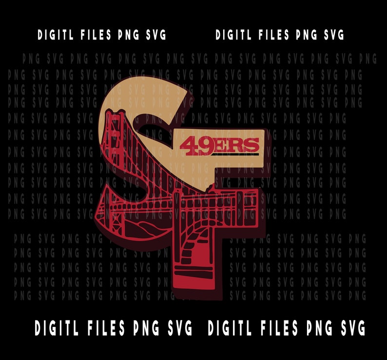Forty Niners Creative Logo Digital Image PNG SVG San Fransisco Football ...