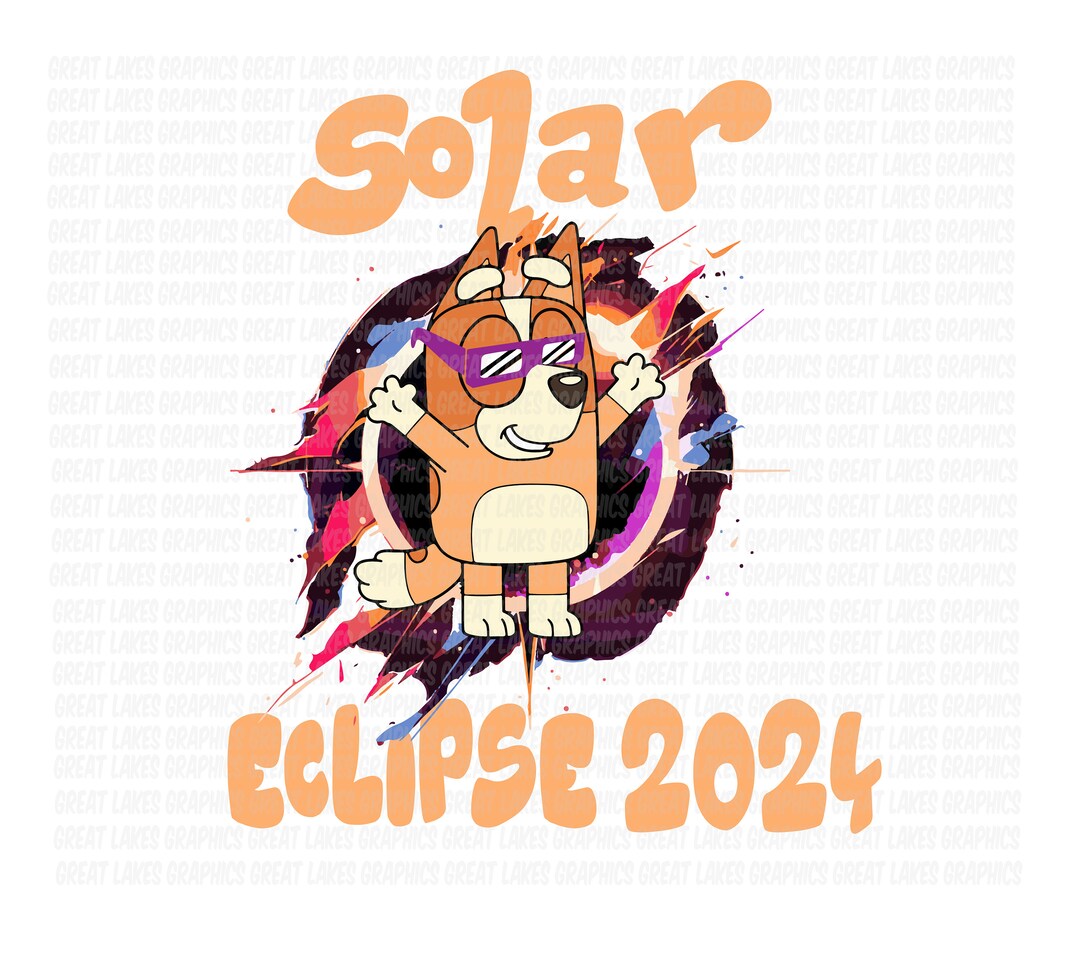 Bluey Bingo Solar Eclipse Logo Digital File for T Shirt Printing and ...