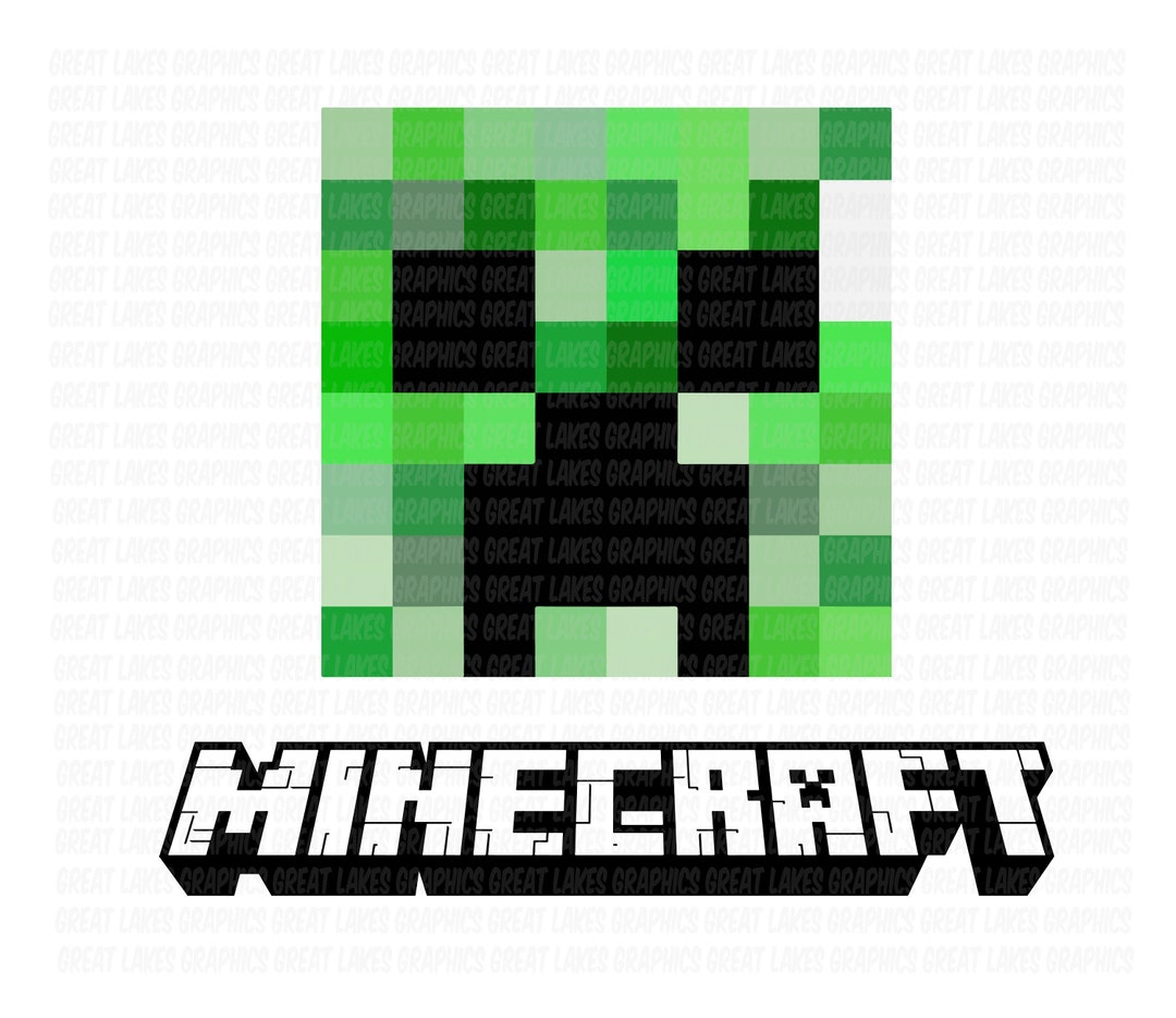 Minecraft Creeper Logo Digital File for Cricut Printing and Cutting SVG ...