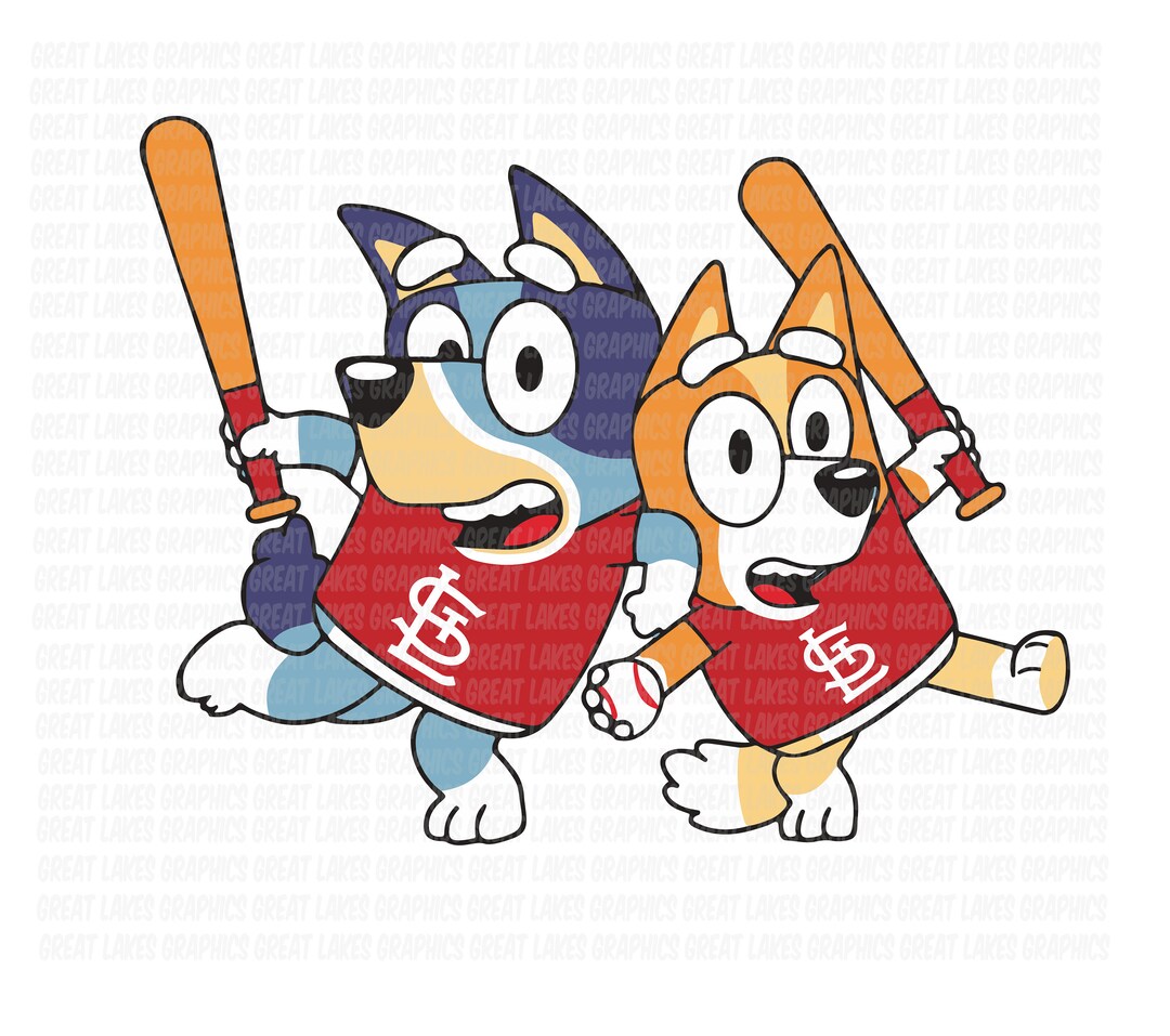 Bluey St Louis Baseball Logo Digital File for T Shirt Printing and ...