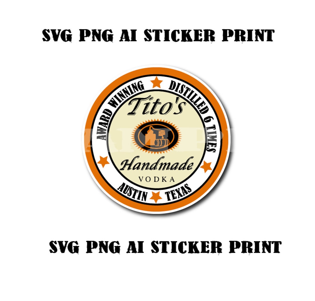 TITO'S VODKA Logo Sticker File Svg Png - Etsy Canada