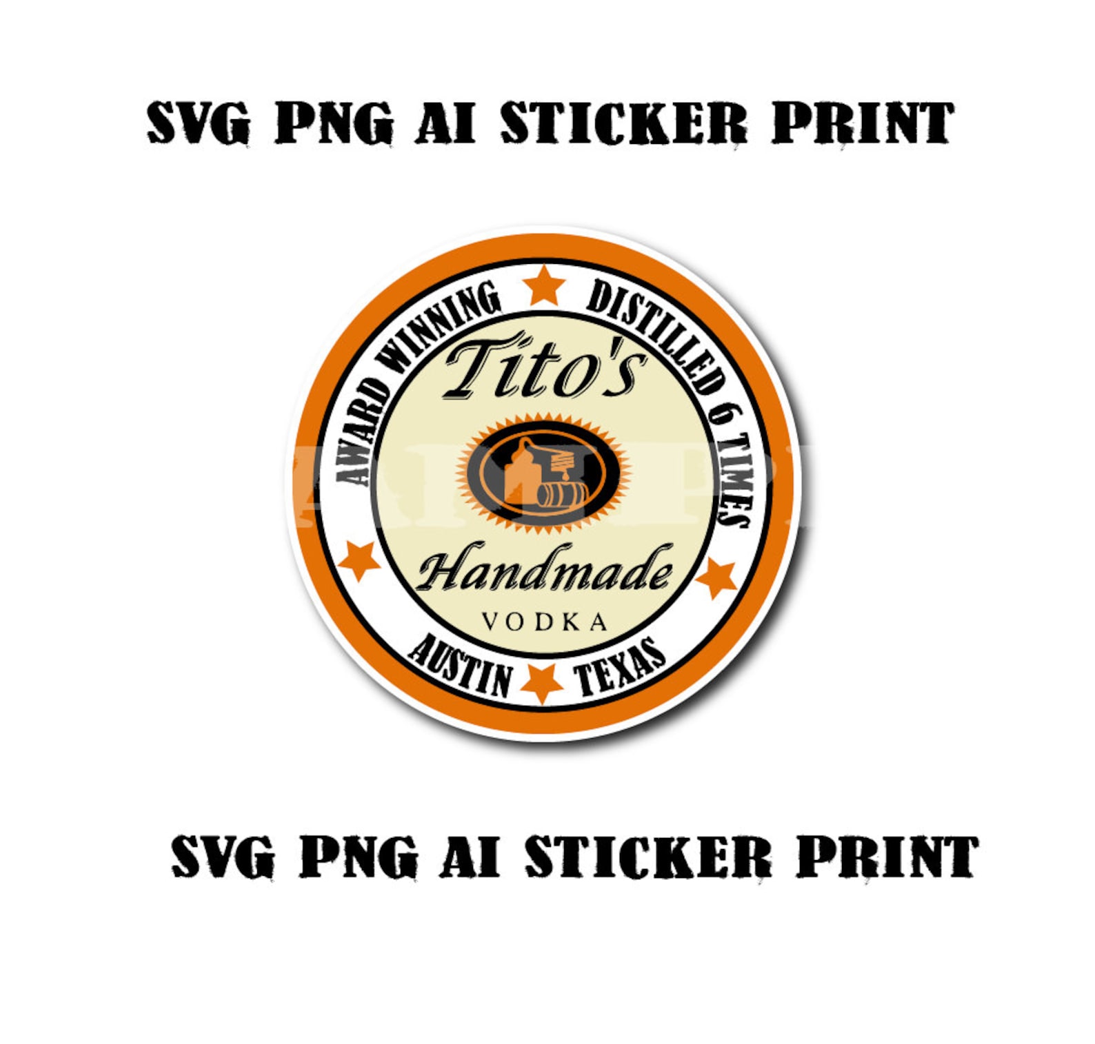 TITO'S VODKA Logo Sticker File Svg Png - Etsy Canada