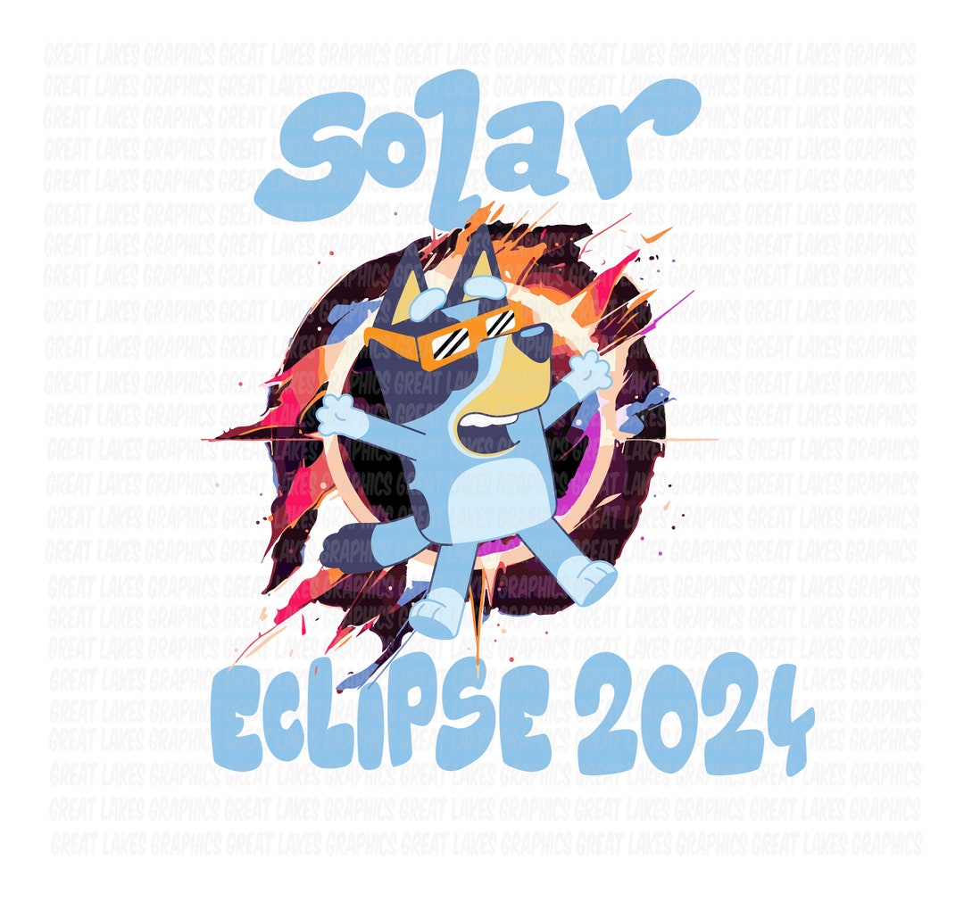 Bluey Solar Eclipse Logo Digital File for T Shirt Printing and Cutting ...