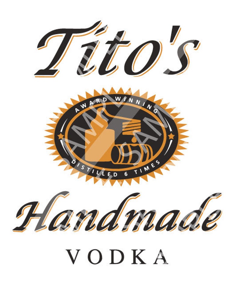 Tito's Vodka PNG and SVG Files. for Color Printing and Cutting - Etsy