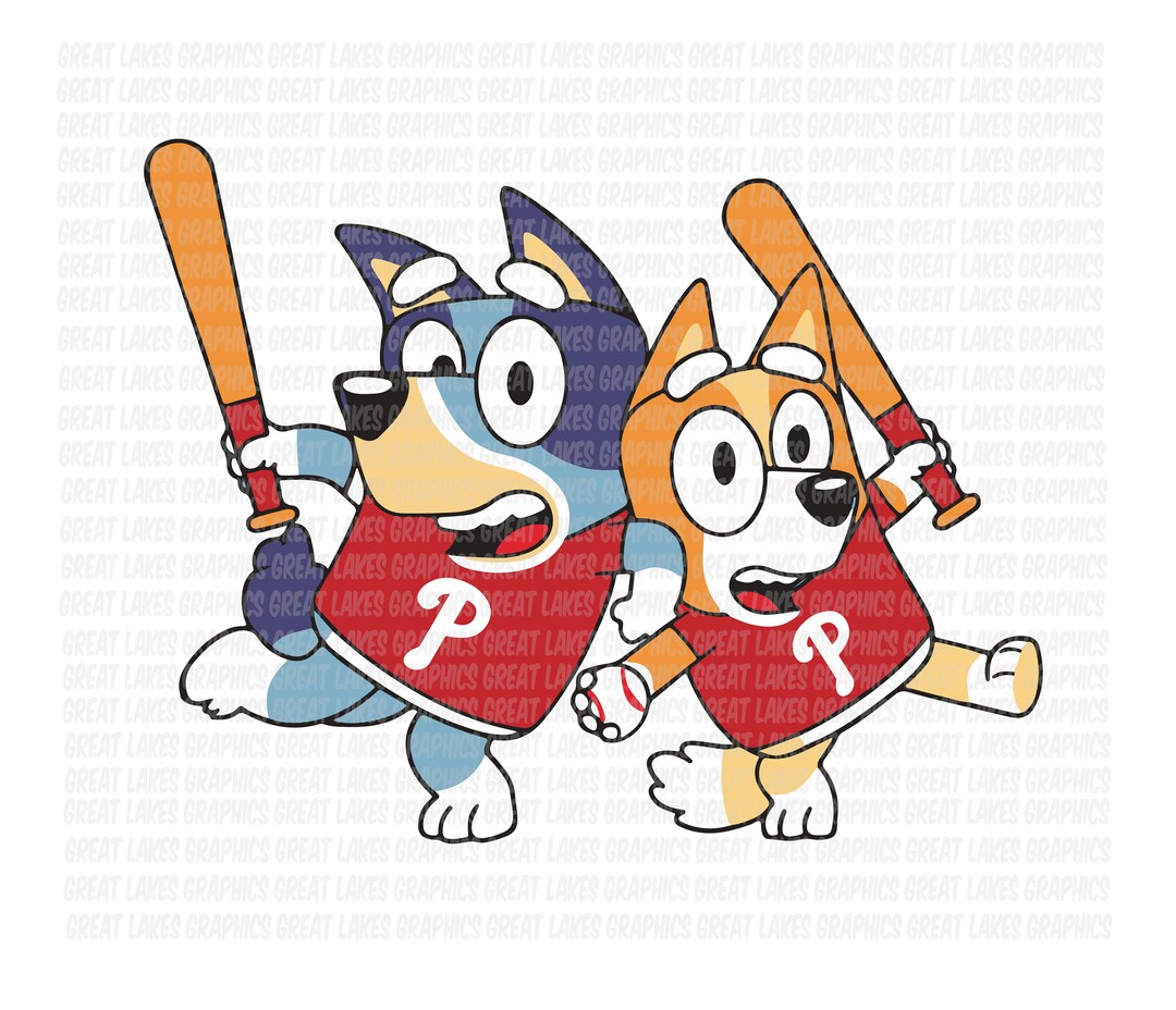 Bluey Philadelphia Baseball Logo Digital File for T Shirt Printing and ...