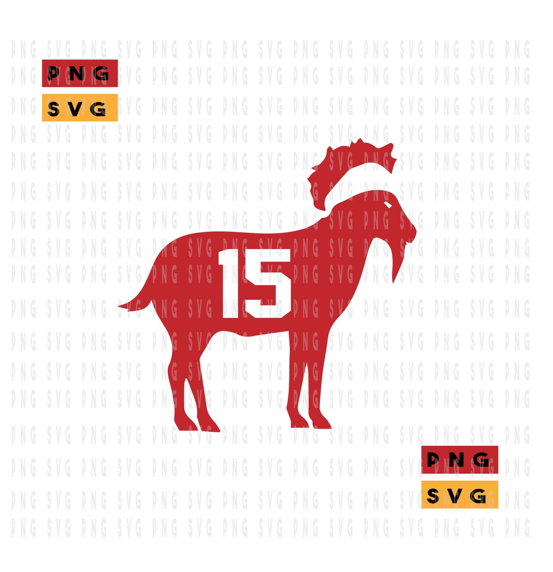 Patrick Mahomes Goat Logo Kansas City Football Digital File SVG PNG ...