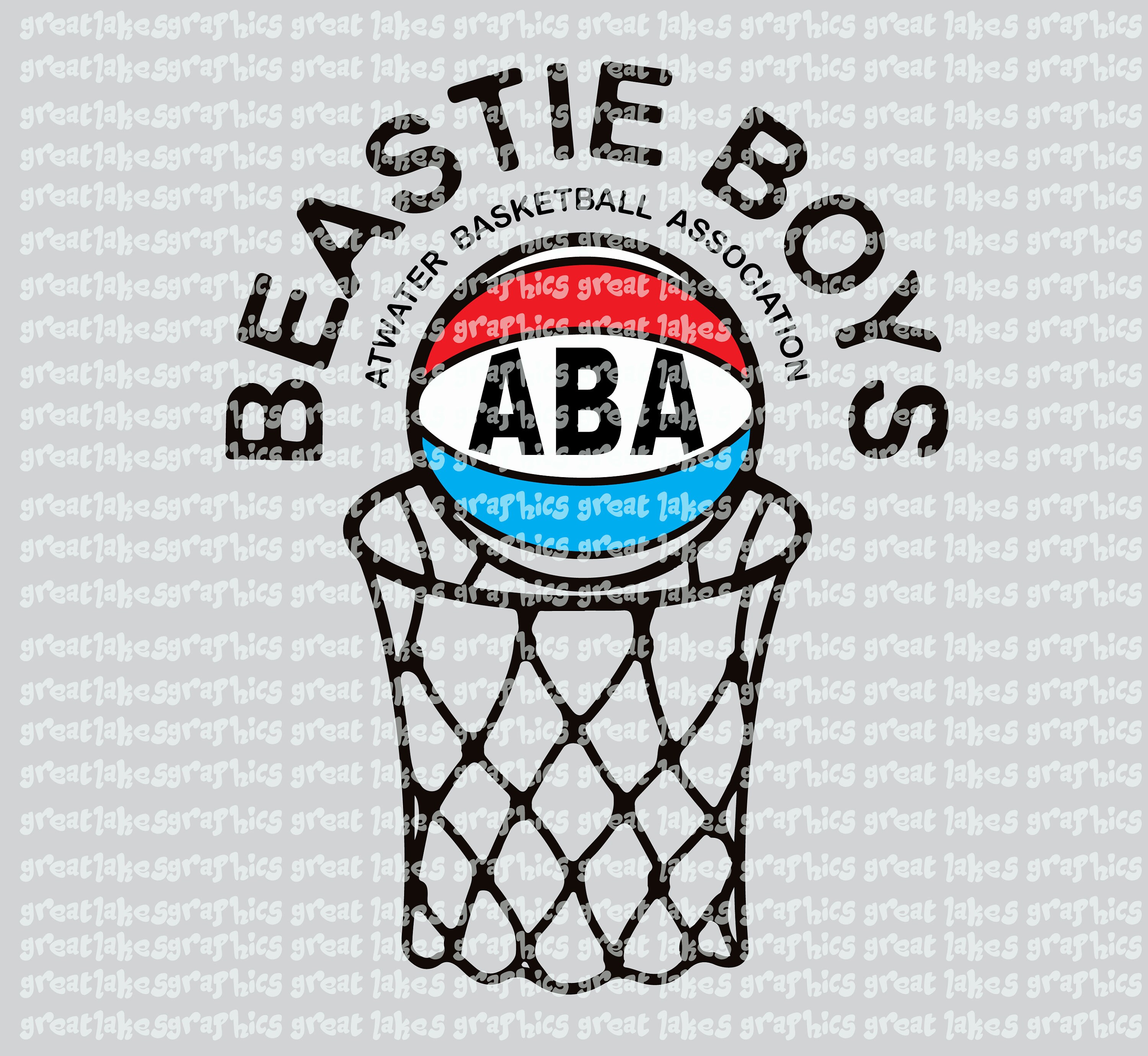 Beastie Boys Atwater Basketball Association Digital Files for T Shirt ...