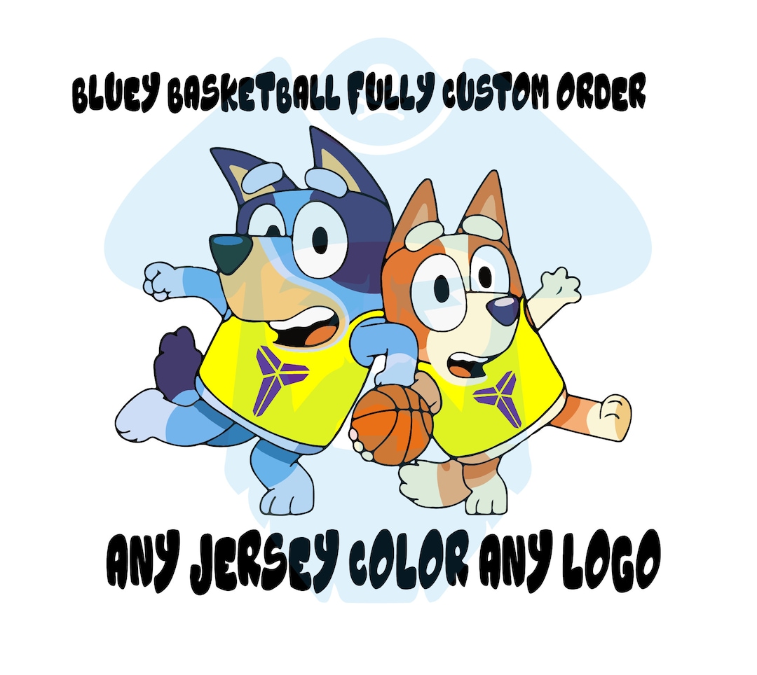 Bluey Basketball Fully Customizable to Any Look Jerseys Logo Digital ...