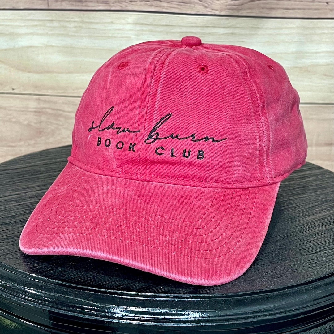 Embroidered 'slow Burn Book Club' Baseball Cap – Booktok Otto Cap - Etsy