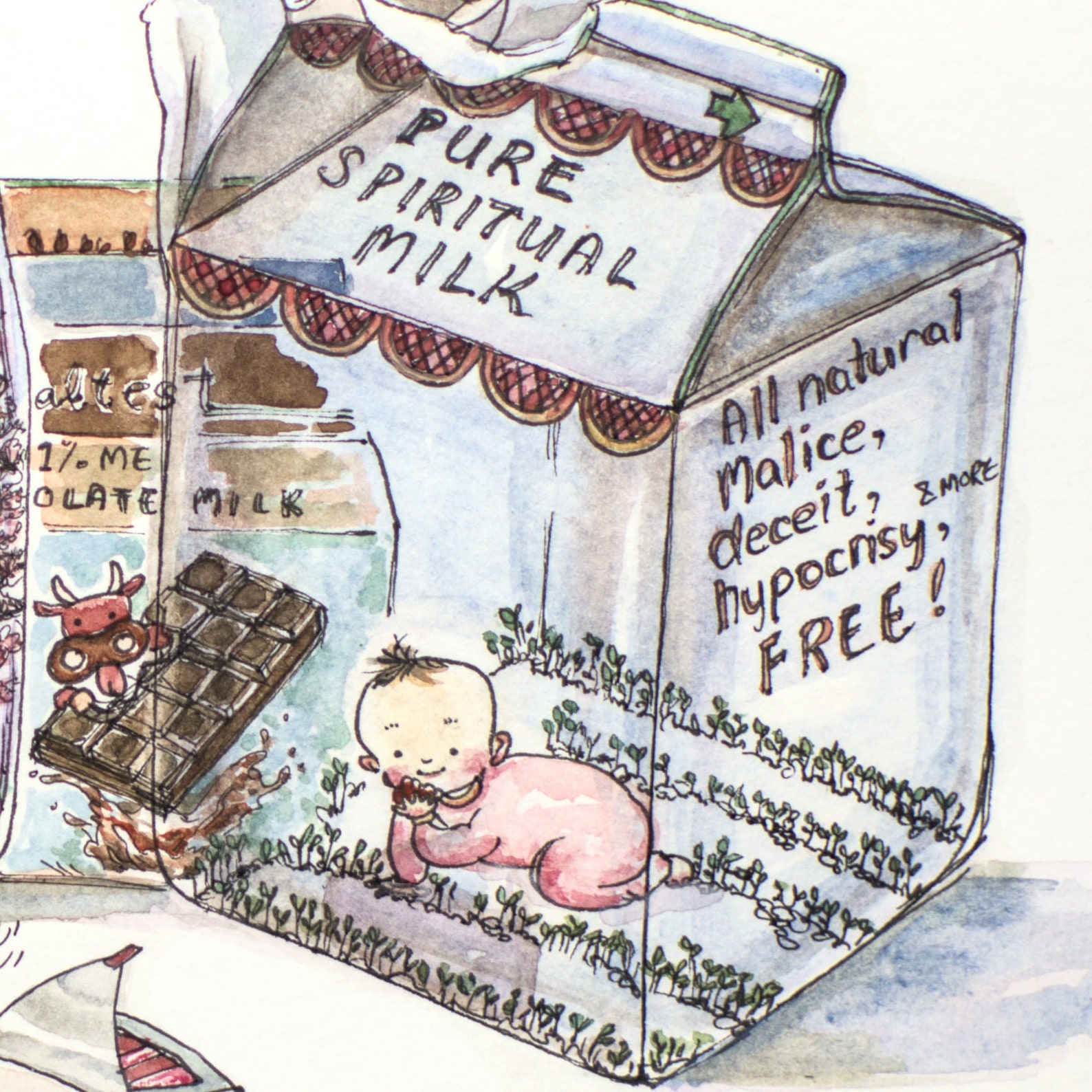 Crave Pure Spiritual Milk / 8.5X11 / Print/ Wall Art / Decor / - Etsy UK