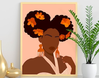 Stay Rooted Goddess Grounded Art Digital Art Spiritual Portrait Cosmic ...