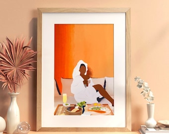 Royalty Digital Print Woman Art | Etsy