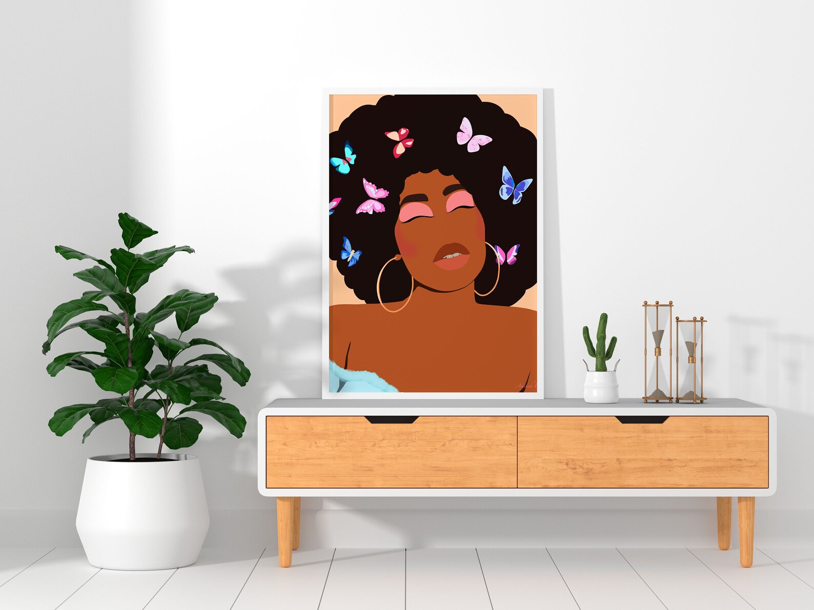 Minimalistic Woman Print Women Art Print Feminine Poster | Etsy