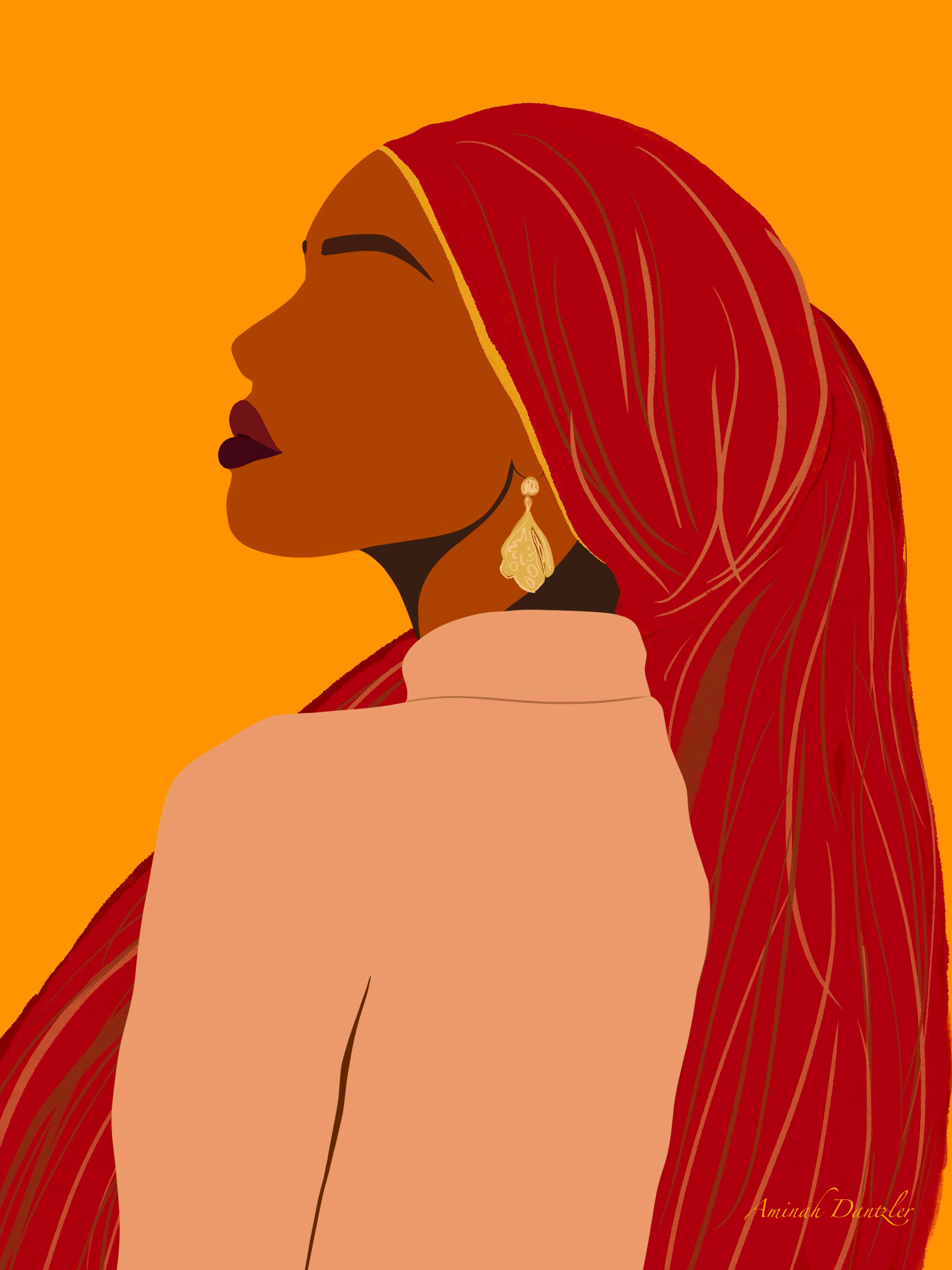 Royalty Digital Print, Woman Art - Etsy