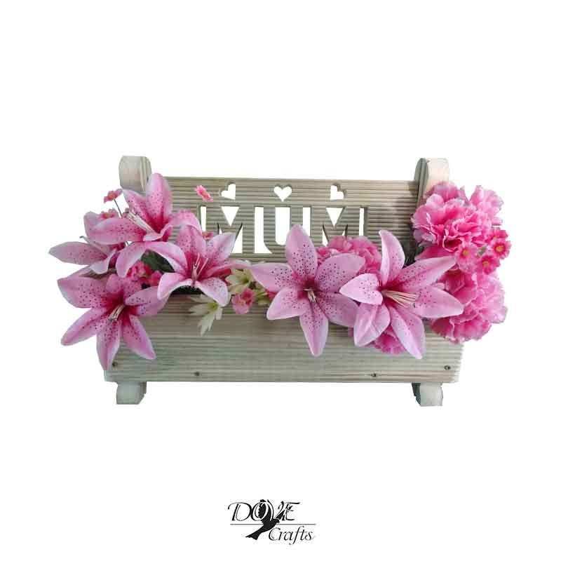 MUM/DAD Small and Big Bench Planter Hand Crafted | Etsy