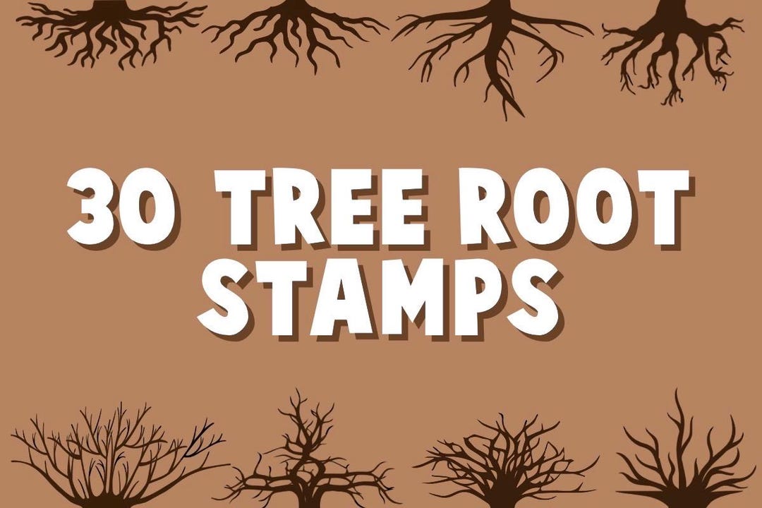 Tree Roots Stamps for Procreate - Etsy