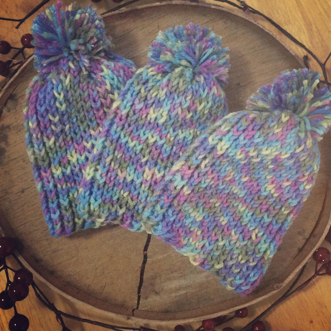 Tuque for Newborn/newborn Knitted Hat/tuque With Pompom for Baby ...