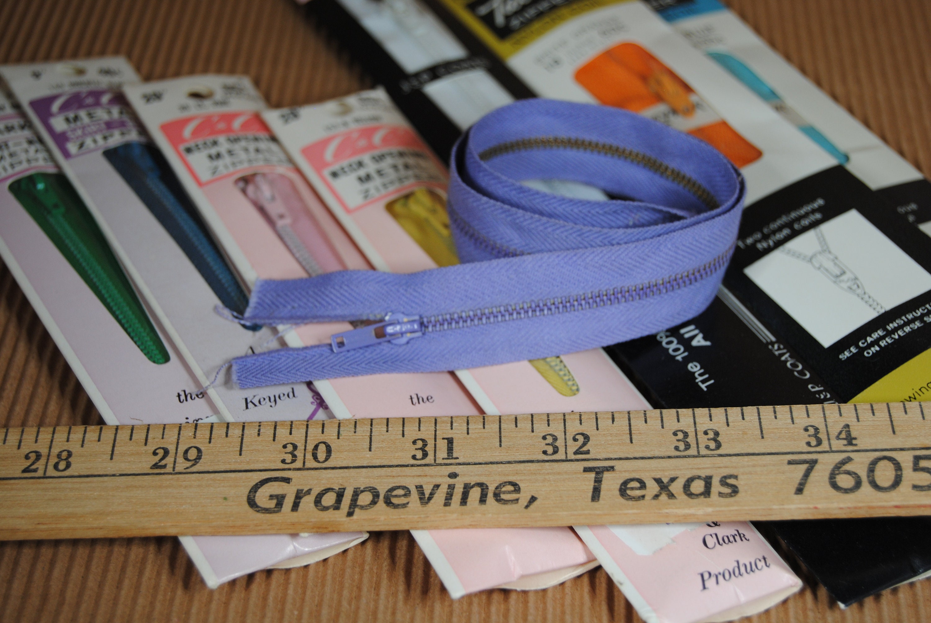 Assortment of Vintage Zippers New in Package Zipper | Etsy