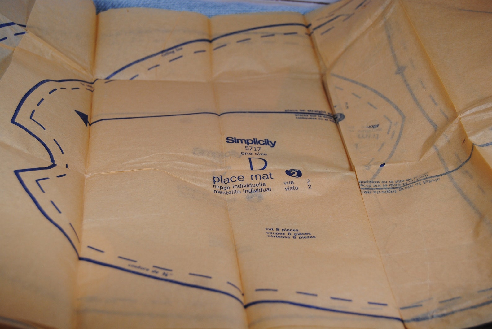 Two Vintage Simplicity Patterns for Placemats and Napkins - 1970s ...
