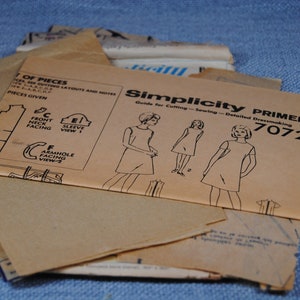 1967 Simplicity 7072 - Vintage Sewing Pattern - A Line Dress - One ...