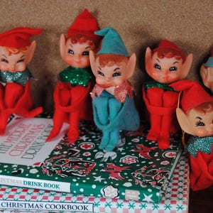 Vintage Elf on the Shelf Made in Japan 1960s Christmas Holiday ...