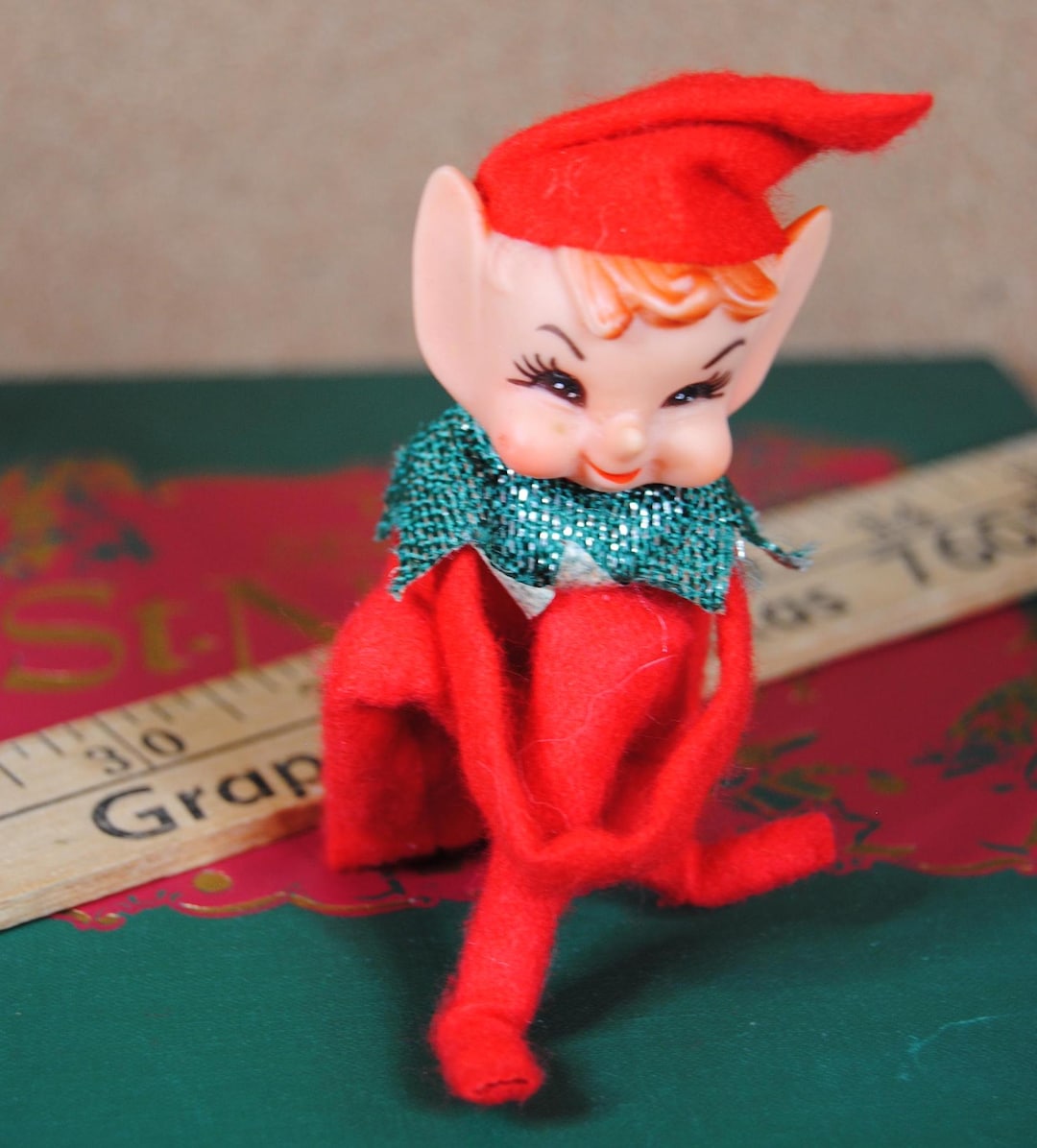 Vintage Elf on the Shelf Made in Japan 1960s Christmas Holiday ...