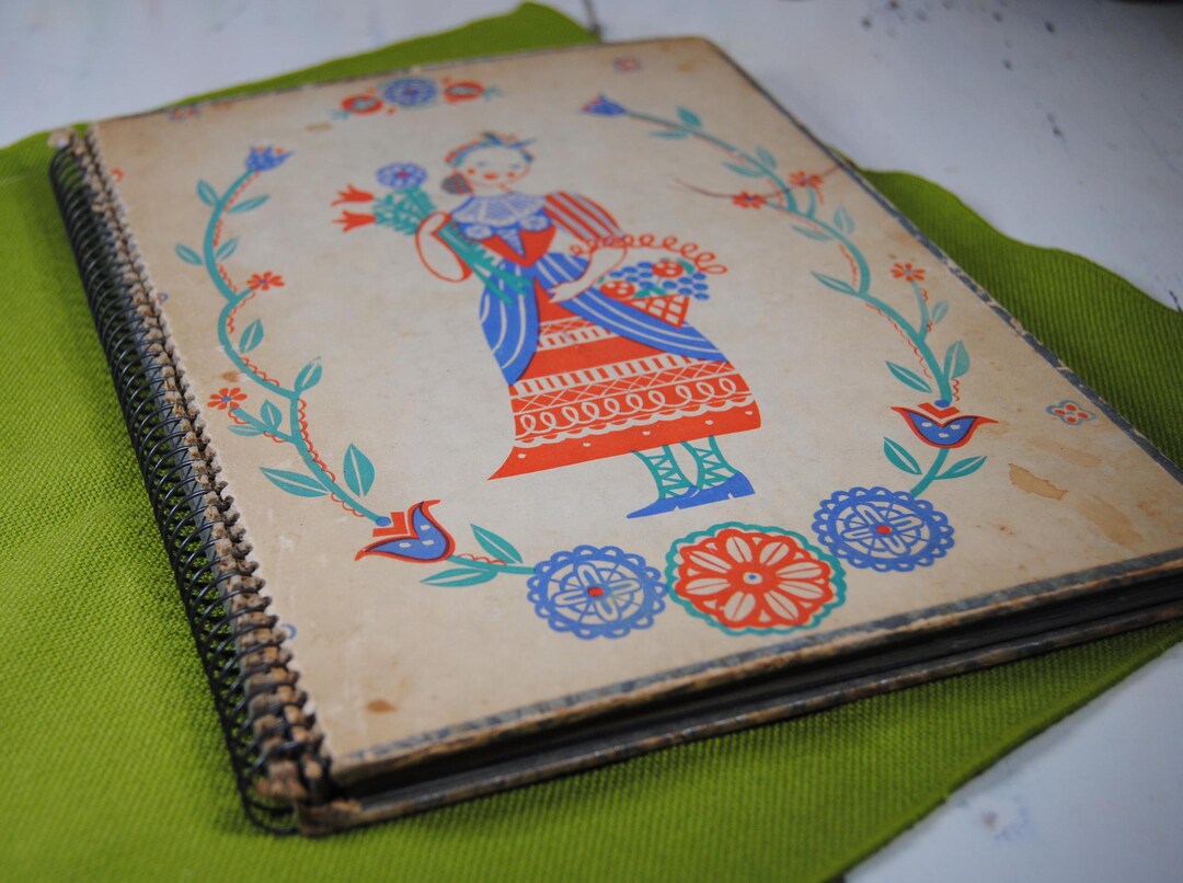 Vintage Spiral Bound Recipe Book - My Favorite Recipes - 1950s Era ...