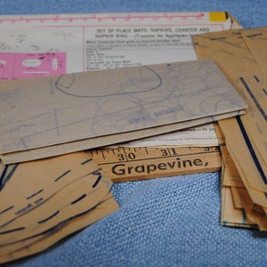 Two Vintage Simplicity Patterns for Placemats and Napkins - 1970s ...