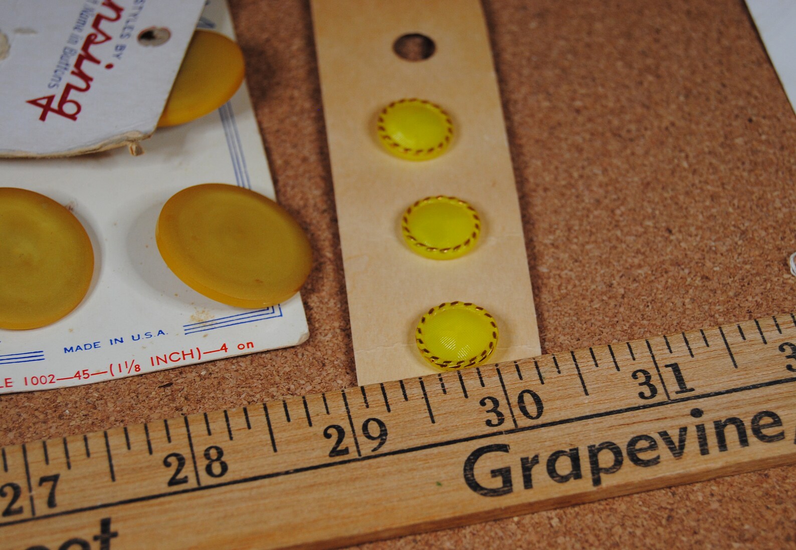 Assorted Vintage Buttons in Yellow Light Yellow and Cream | Etsy