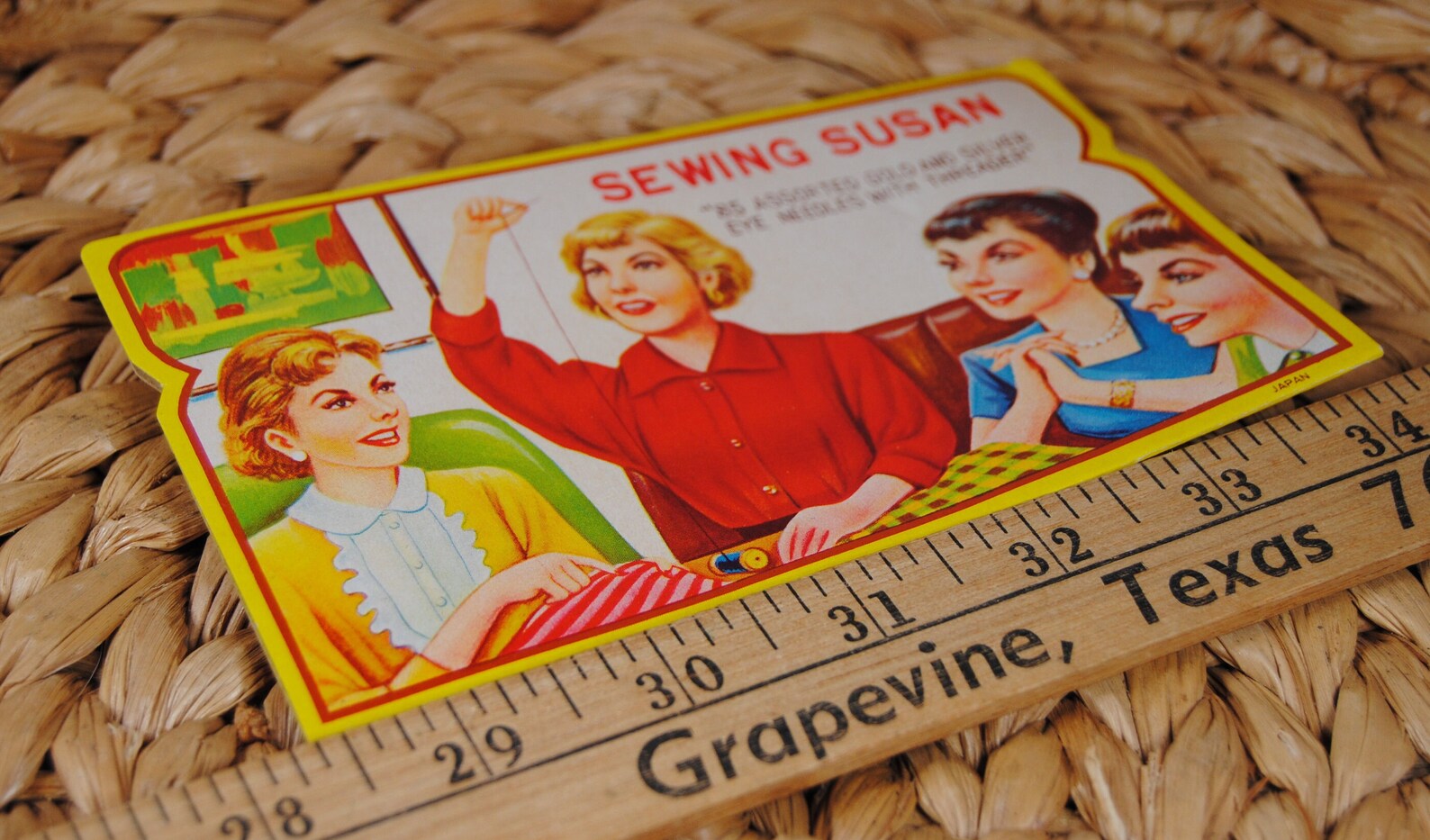 Vintage Sewing Susan Sewing Needle Kit - Needle Book - Sewing Notions ...