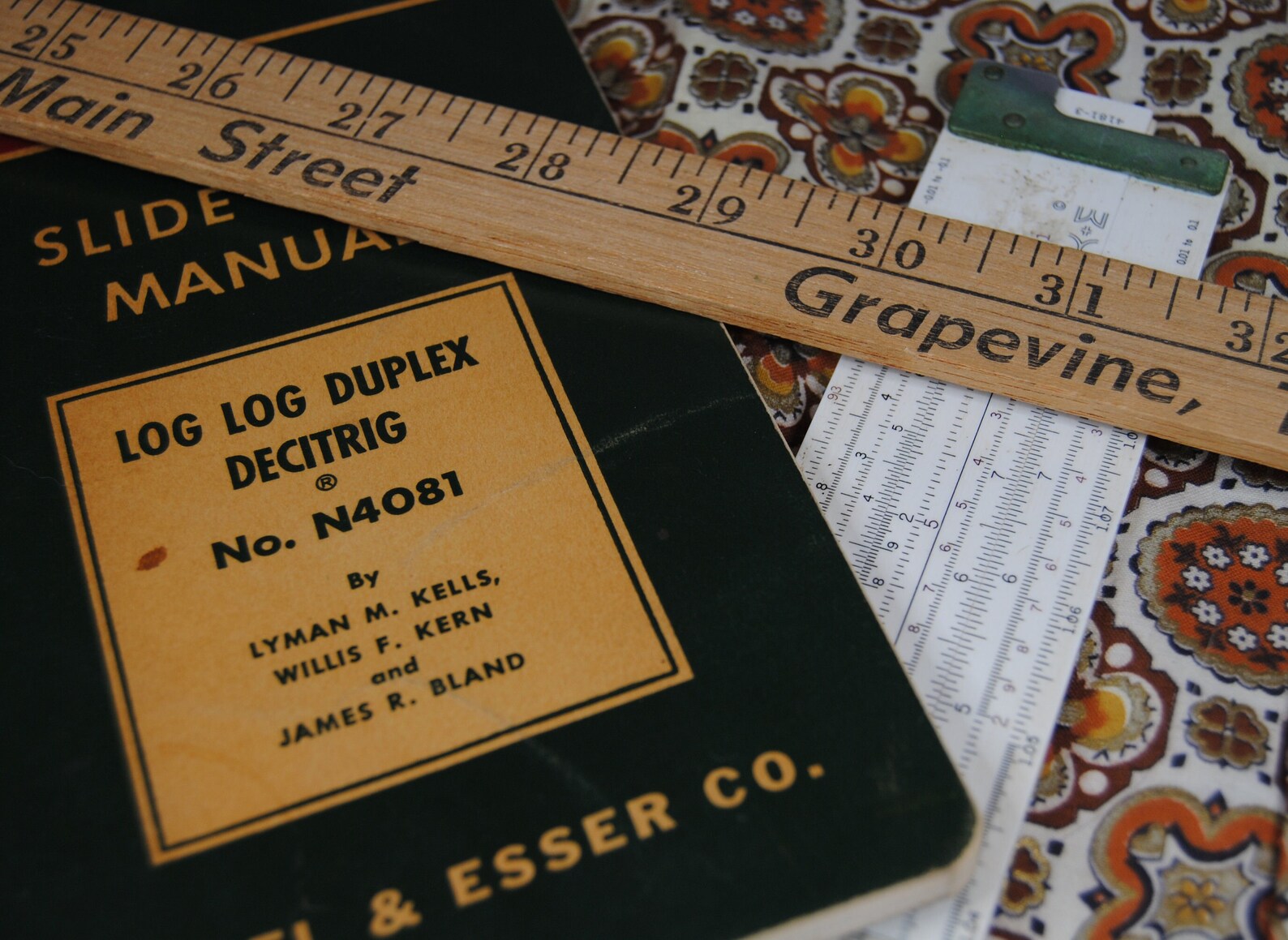 K & E Slide Rule Manual and Slide Ruler Log Log Duplex Decitrig No ...