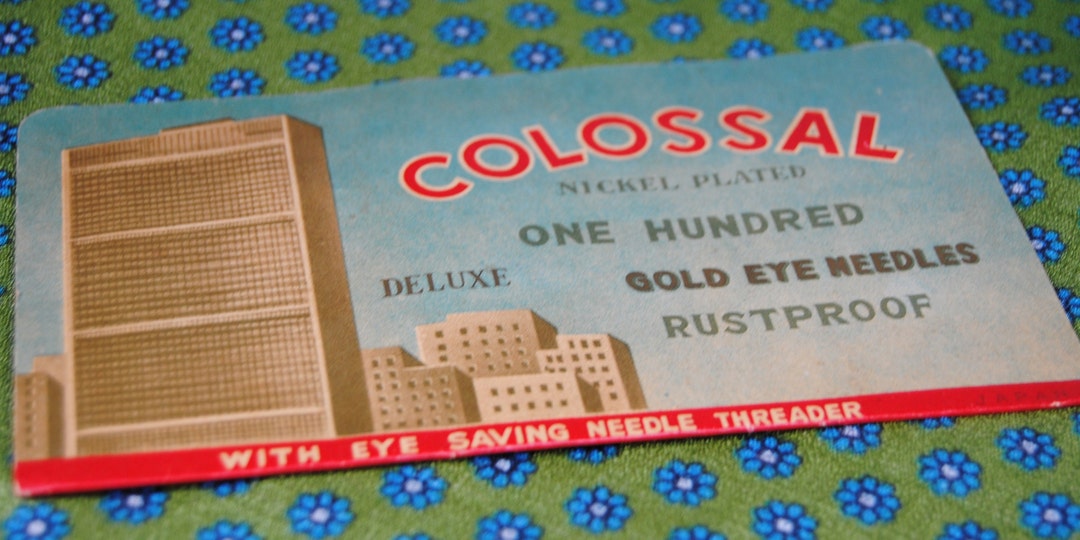 Vintage Colossal Needlebook - Collectible Sewing Notions - 1950's ...