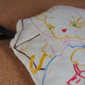 Lavender Sachet - Hand Embroidered Hot Pad Upcycled as Lavender Sachet ...