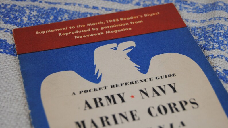 A Pocket Reference Guide: Army Navy Marine Corps Insignia - Etsy