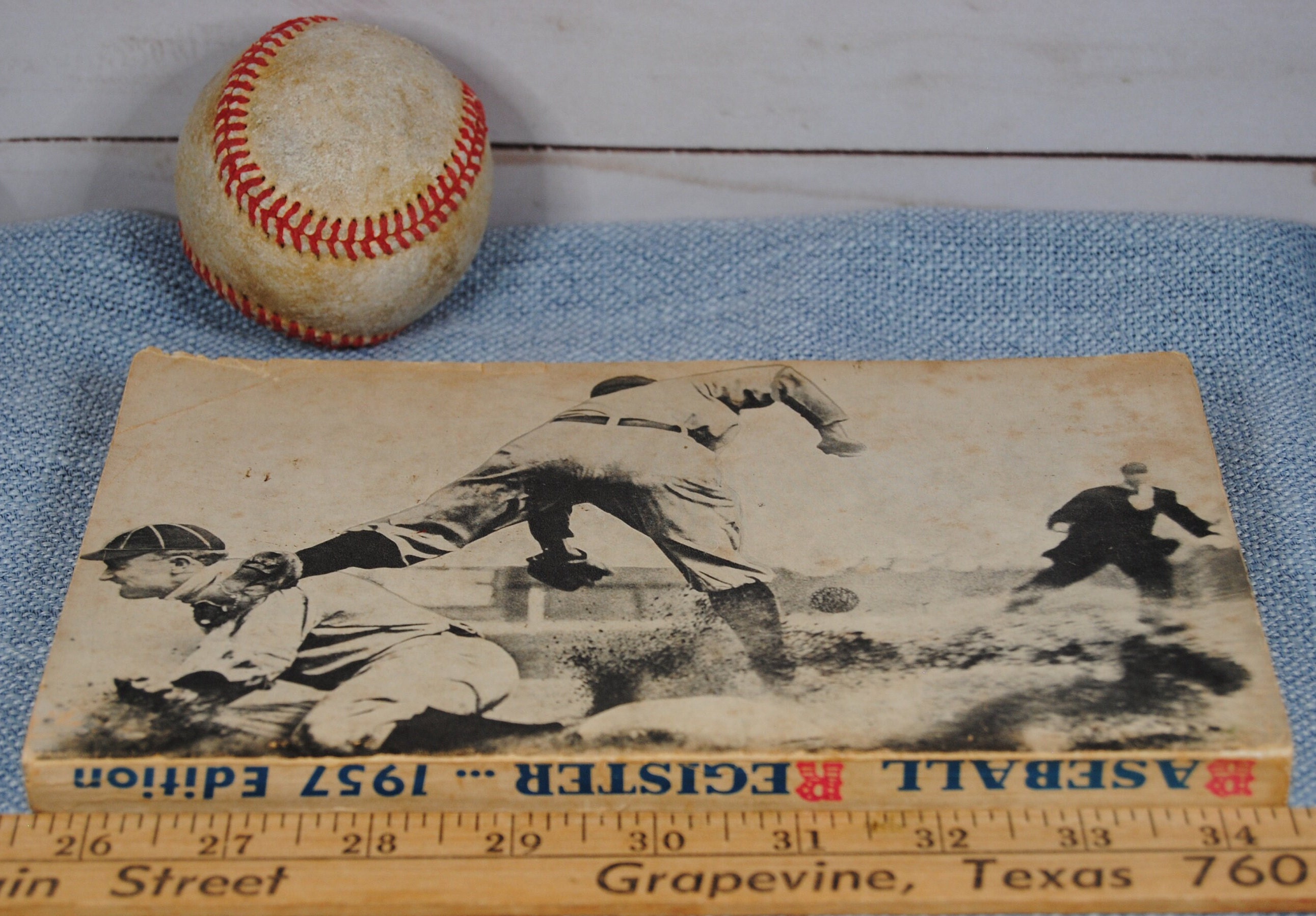 1957 Baseball Register Compiled by J. G. Taylor Spink Collectible Baseball Book Baseball Stats ...