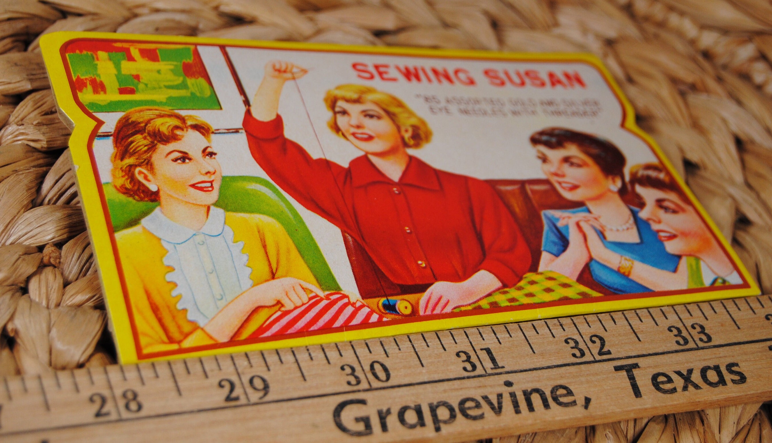 Vintage Sewing Susan Sewing Needle Kit - Needle Book - Sewing Notions ...