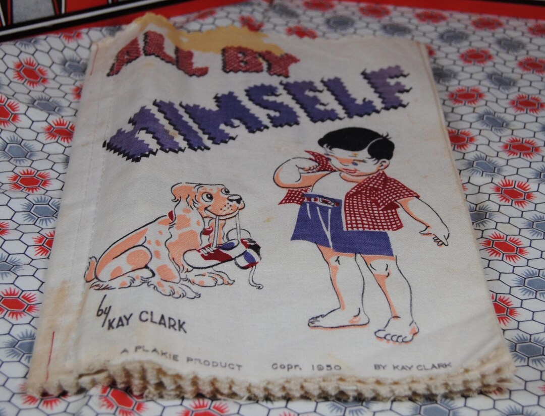 Vintage 1950s Cloth Book: All by Himself by Kay Clark - Illustrations ...