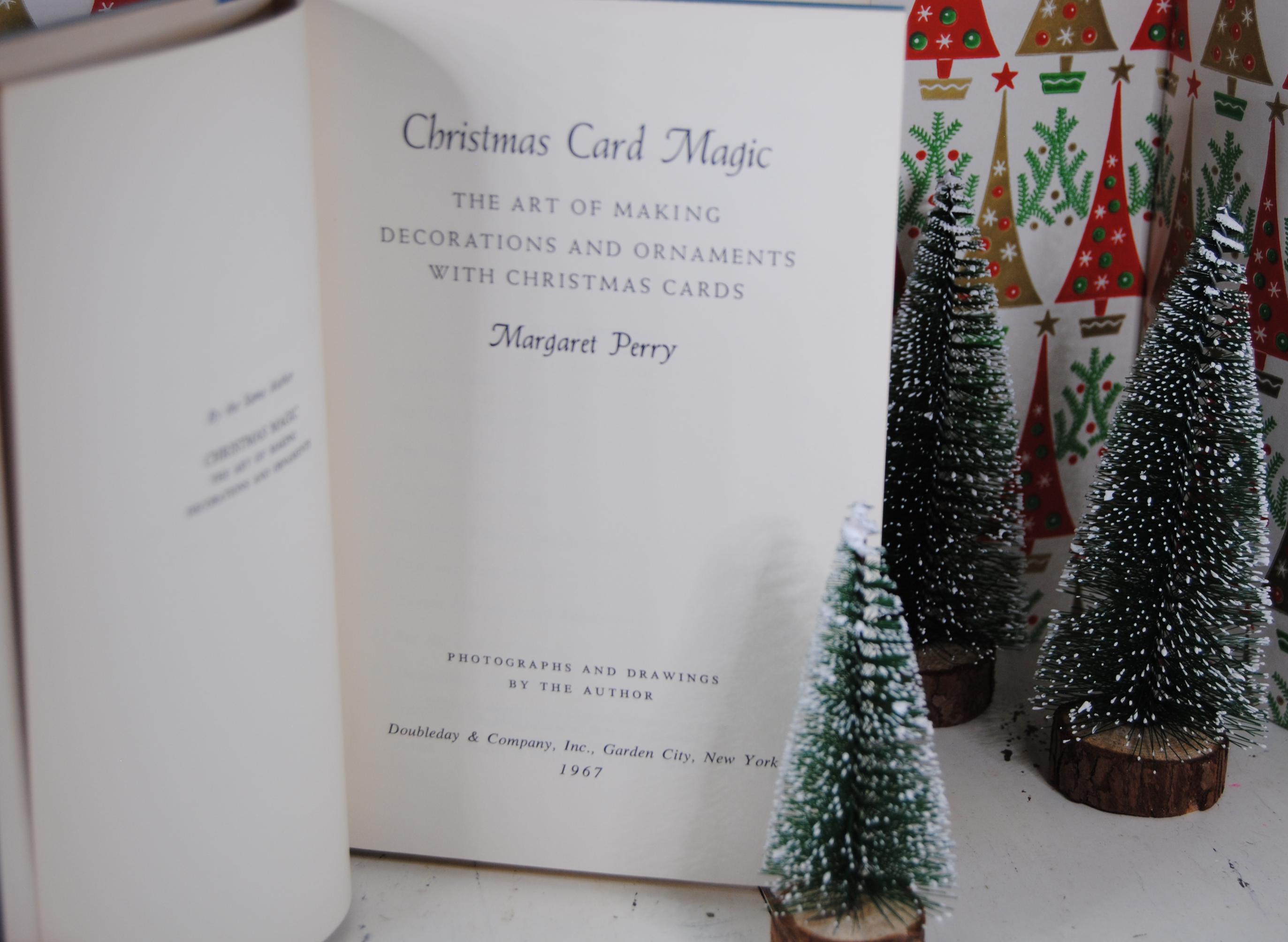 1967 Edition Christmas Card Magic by Margaret Perry - Hardback Book ...