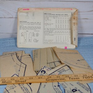 1967 Simplicity 7072 - Vintage Sewing Pattern - A Line Dress - One ...