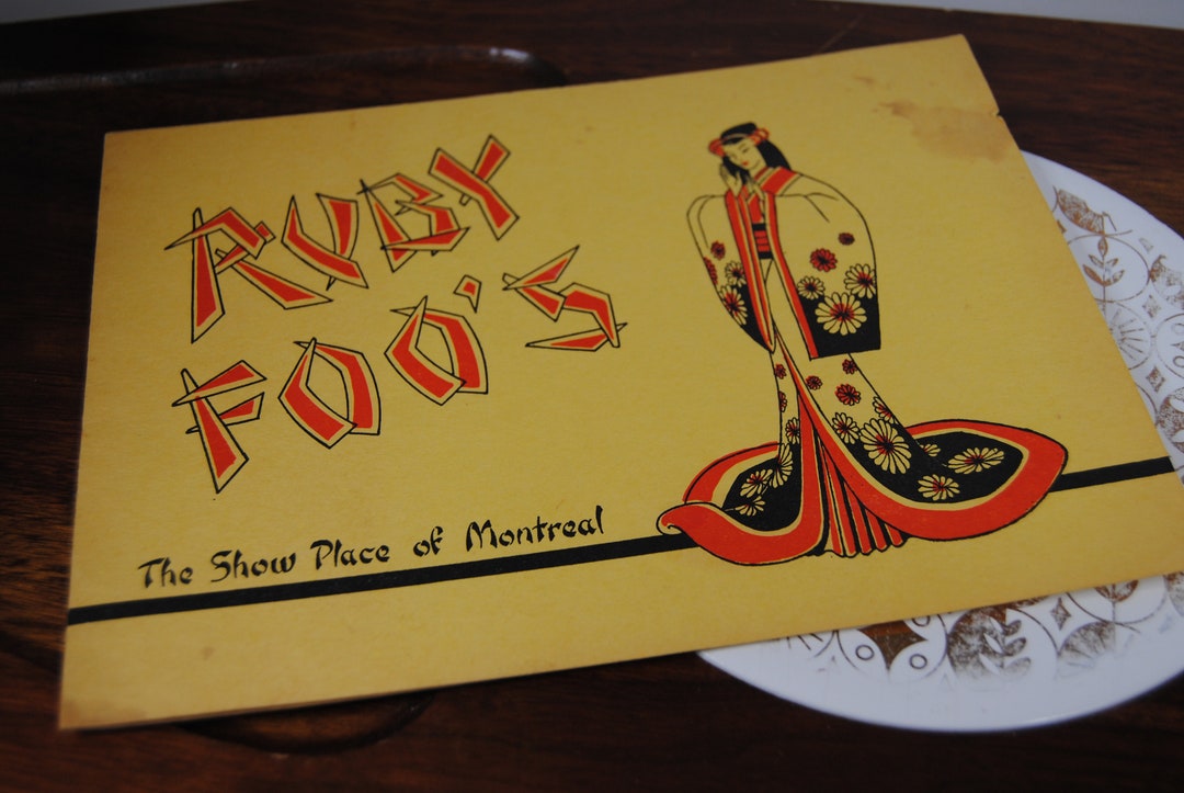 1951 Souvenir Photograph From Ruby Foo's the Show Place of Montreal ...