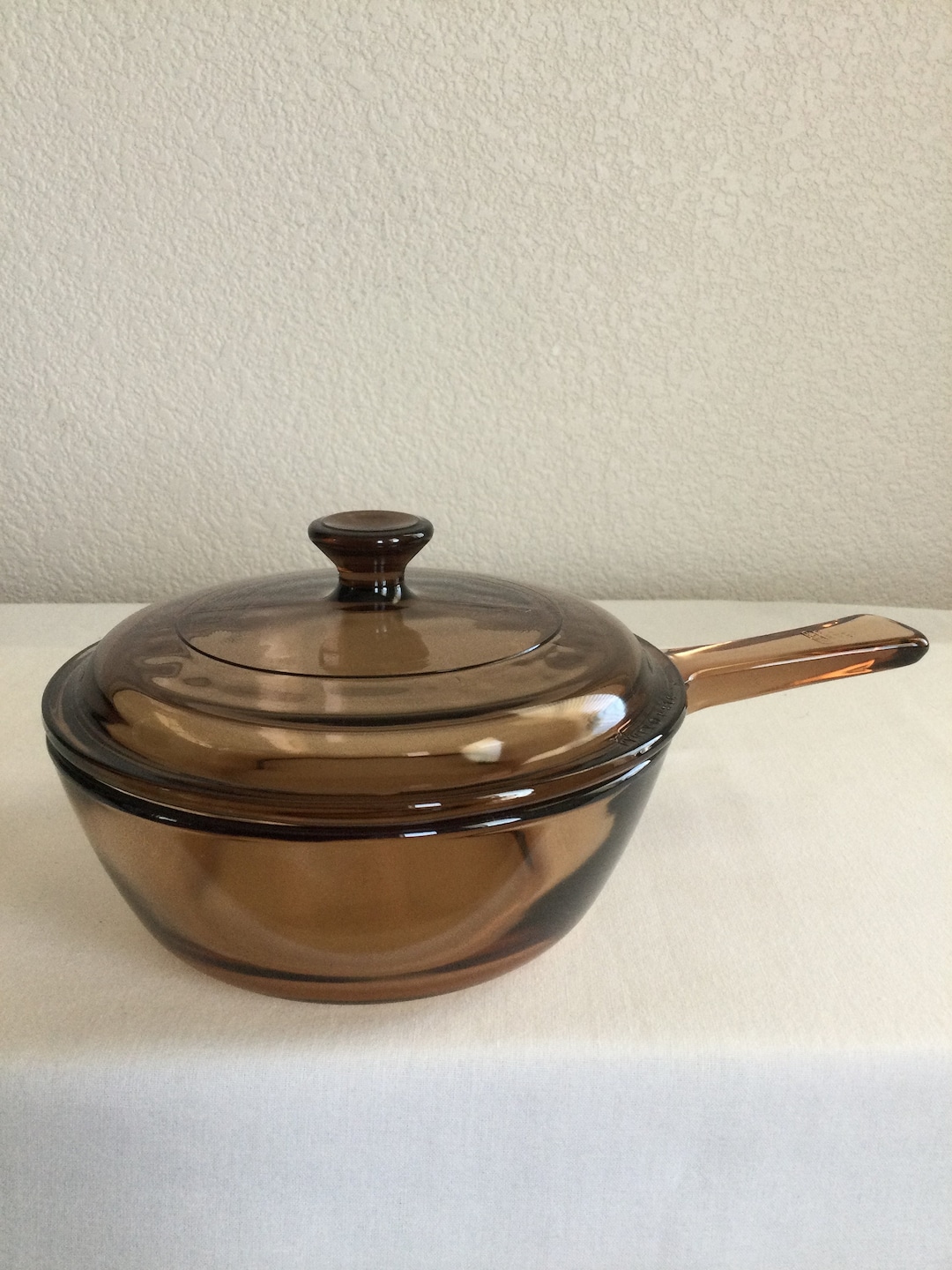 Vision Corning Pyrex Amber Glass .05 Liter Saucepan W/lid - Etsy