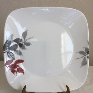 20 Pc Set Corelle Kyoto Leaves Square Dinnerware Vitrelle Break Chip ...
