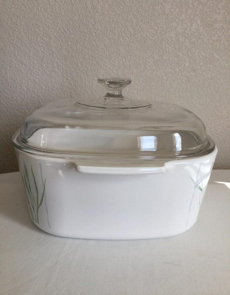 5 Liter Corning Ware Shadow Iris Casserole Dish A-5-B W/pyrex Dome Lid - Etsy