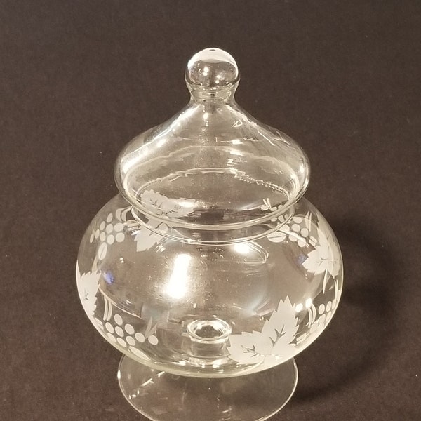 Etched Candy Dish - Etsy