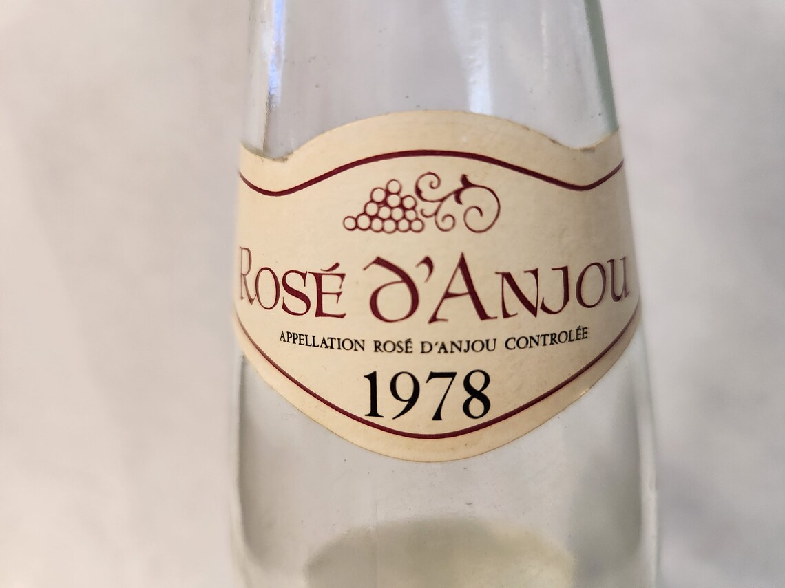Vintage Rare - 1978 Jacques Scott - Rose D'anjou - Empty Wine Bottle ...