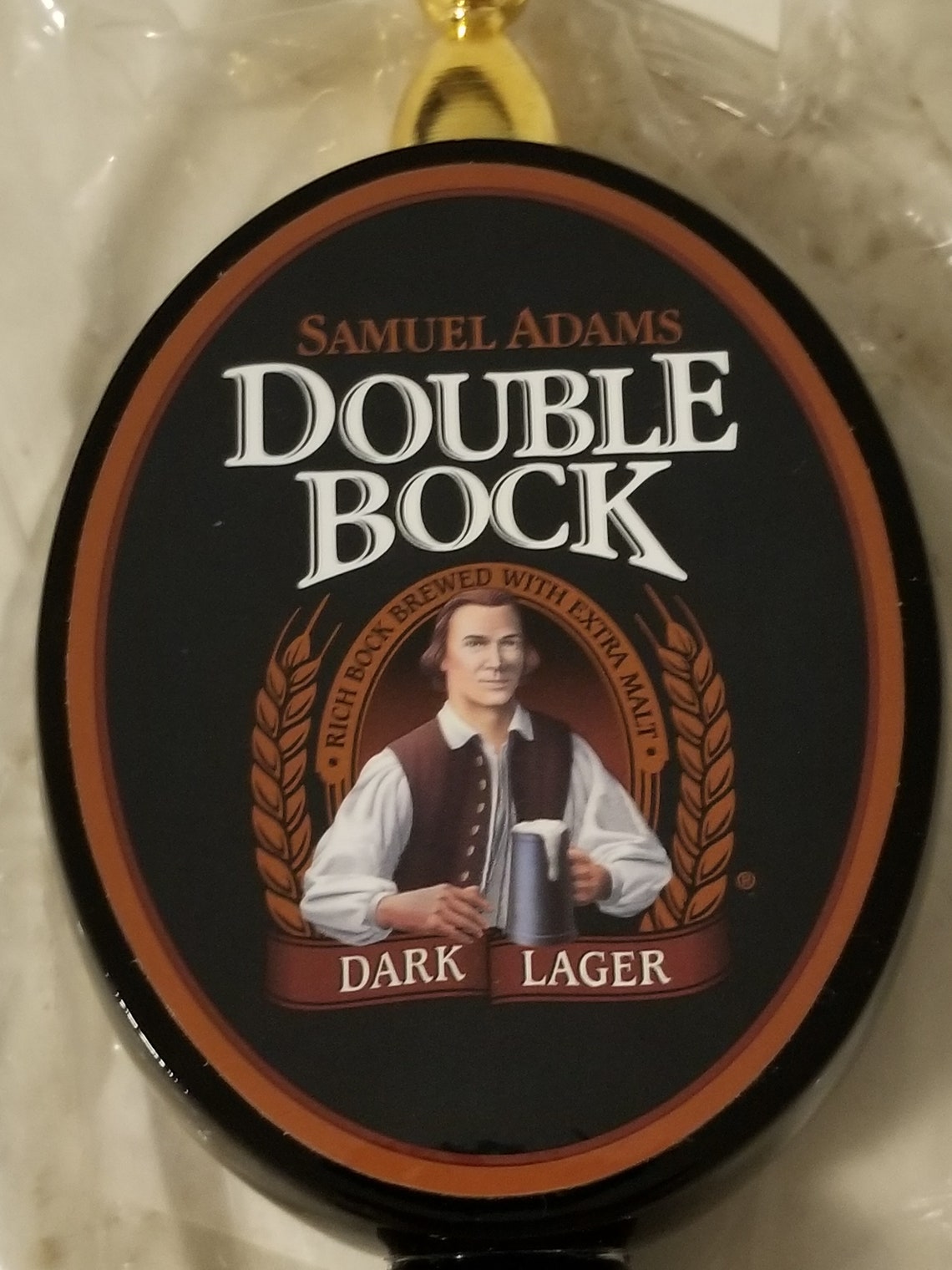 Samuel Adams Double Bock Dark Lager Tap Handle Wood and - Etsy