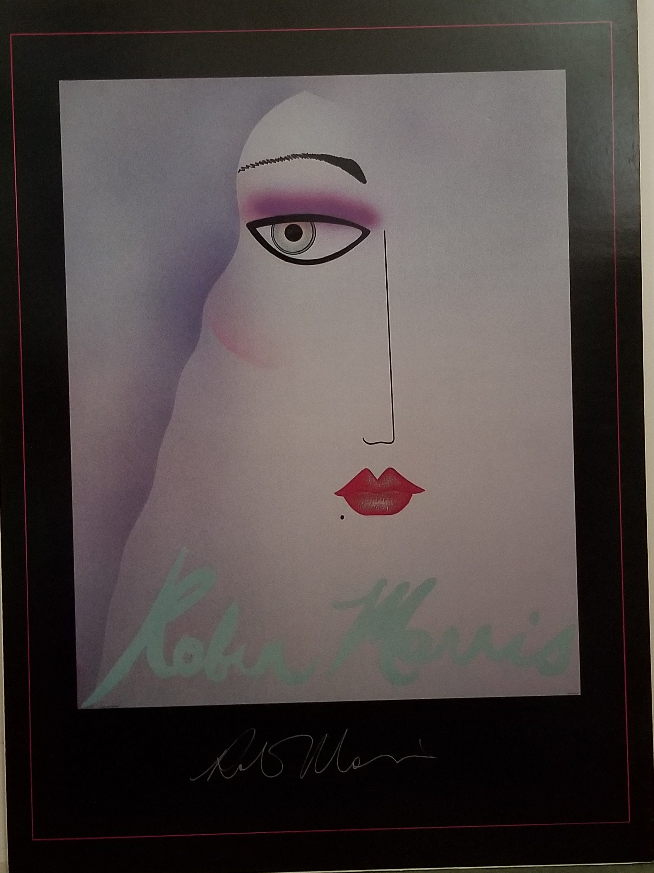 Hand Signed by Artist Robin Morris beauty Illustration | Etsy