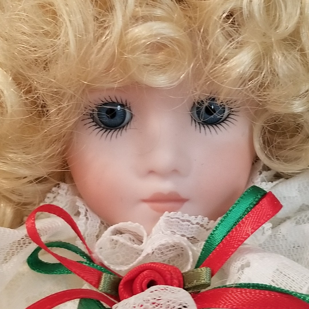1980's HDM Bisque Porcelain Doll / Tree Topper by Denver Artist Diane ...