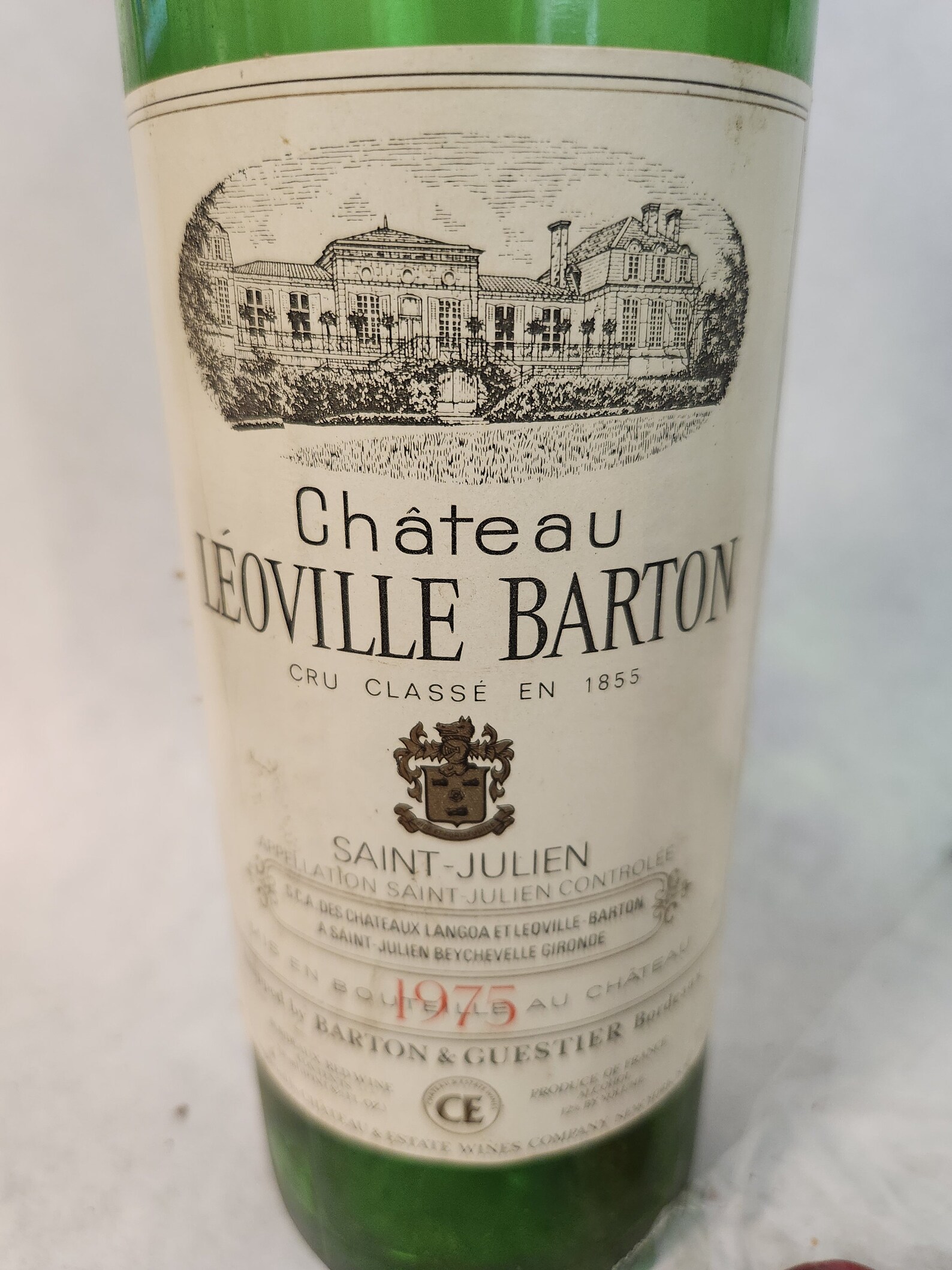 Vintage Rare - 1975 Chateau Leoville Barton - Collectible Empty Wine ...